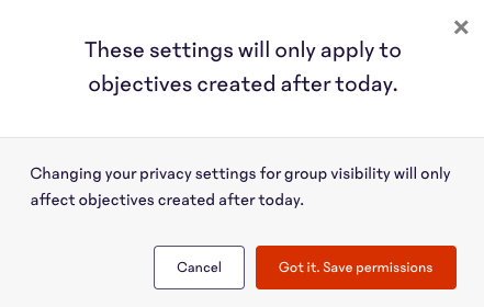 Enable group visibility for objectives – 15Five Help Center